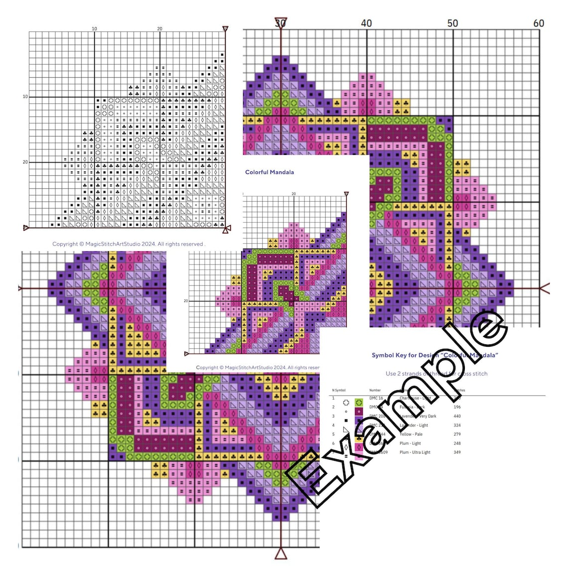 Mandala Cross Stitch Pattern,cross Stitch Pattern, Beginners Cross ...