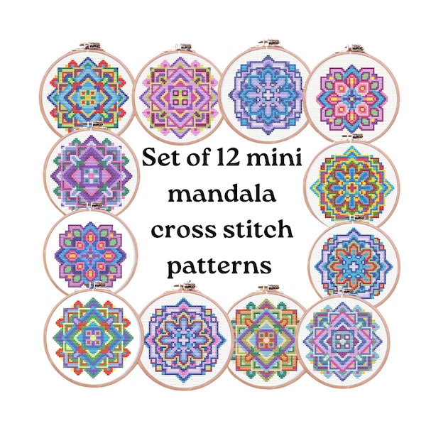 Mandala Cross Stitch Patterns - Etsy