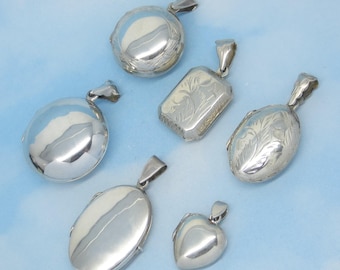 Vintage Silver Oval Locket - Etsy