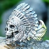 AZTEC SKULL RING From Bronze Tribal Native Ethnic Ritualistic Spiritual ...