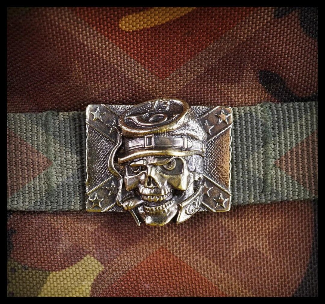 Confederate Skull Molle Clips – Civil War Reenactment Accessory ...