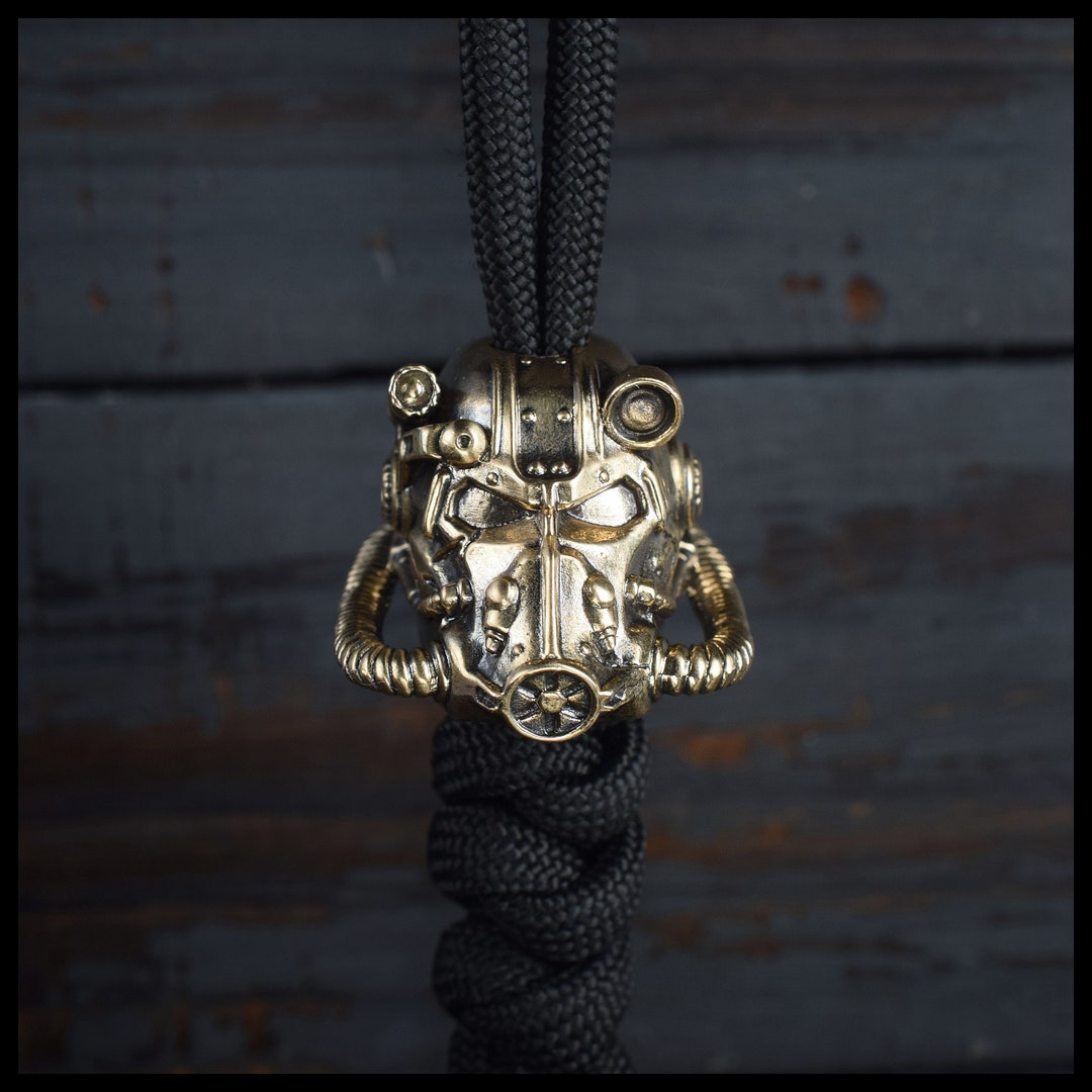 Fallout Helmet PARACORD CLASP BEAD Video Game Battle Power Armor ...
