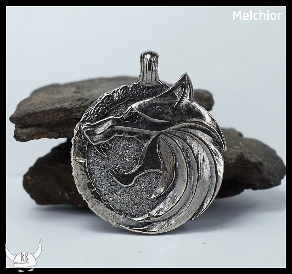 Rivia Geralt Witch Hunter Medallion Pendant, Gwynbleidd Witch Round ...