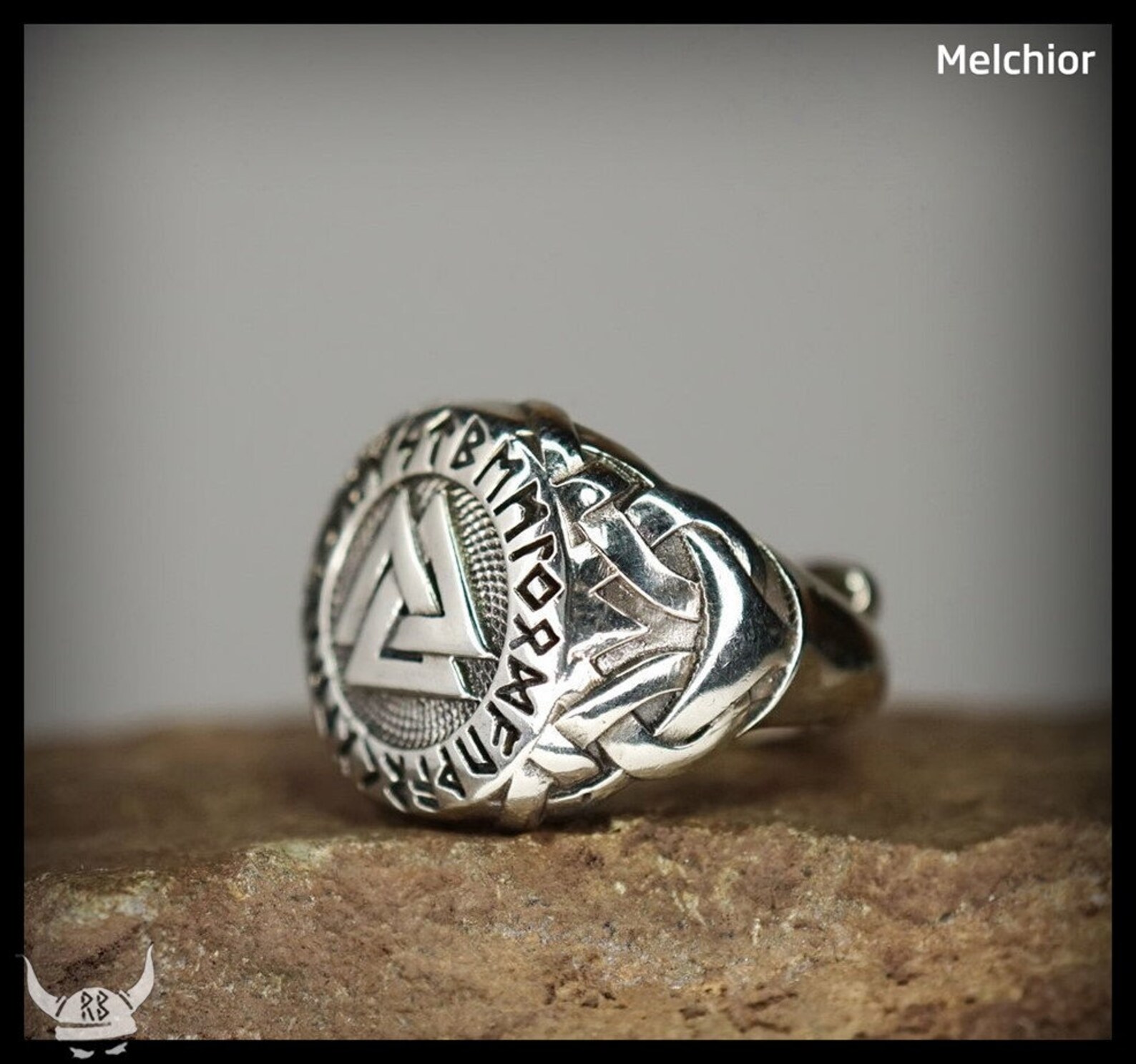 VALKNUT RING From Metal Norse Runs Symbols Celtic Nordic Viking Warrior ...