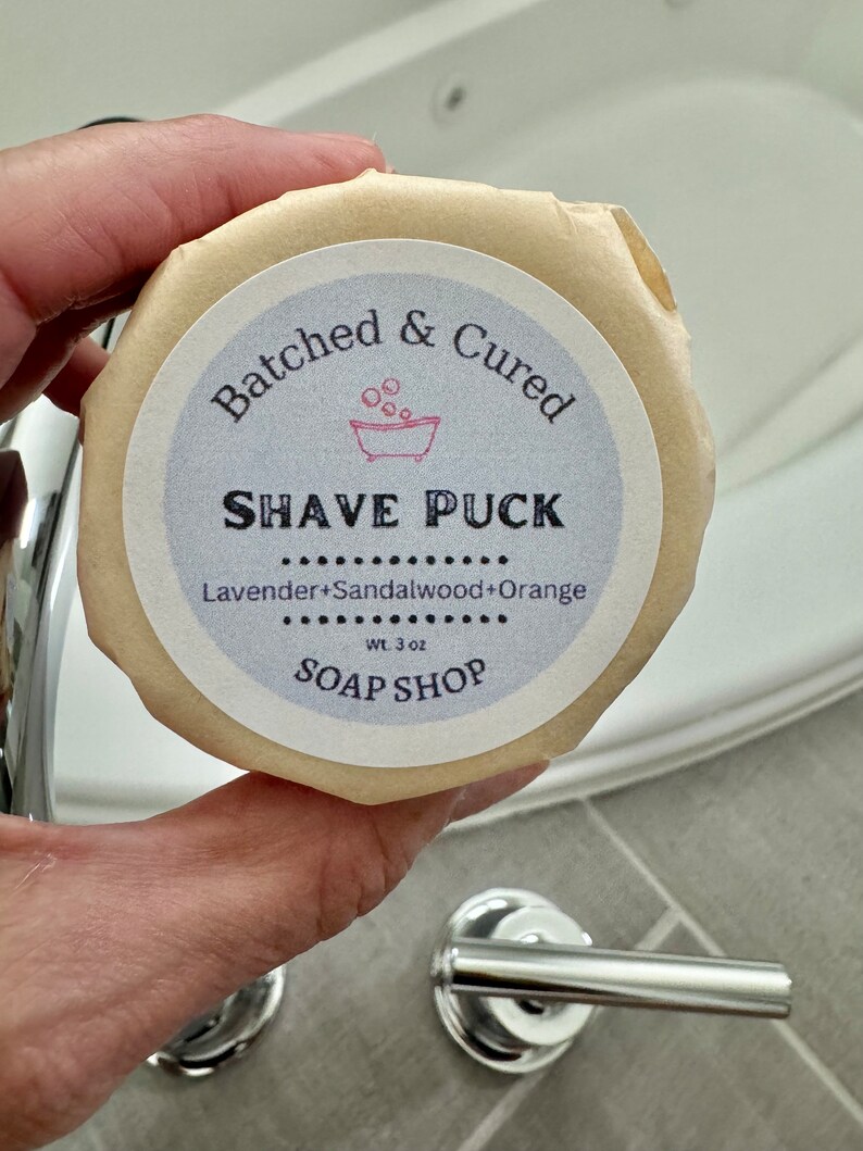 Men's Shave Puck , Cold Process Soap, Shaving Soap, Natural Soap, Soap ...