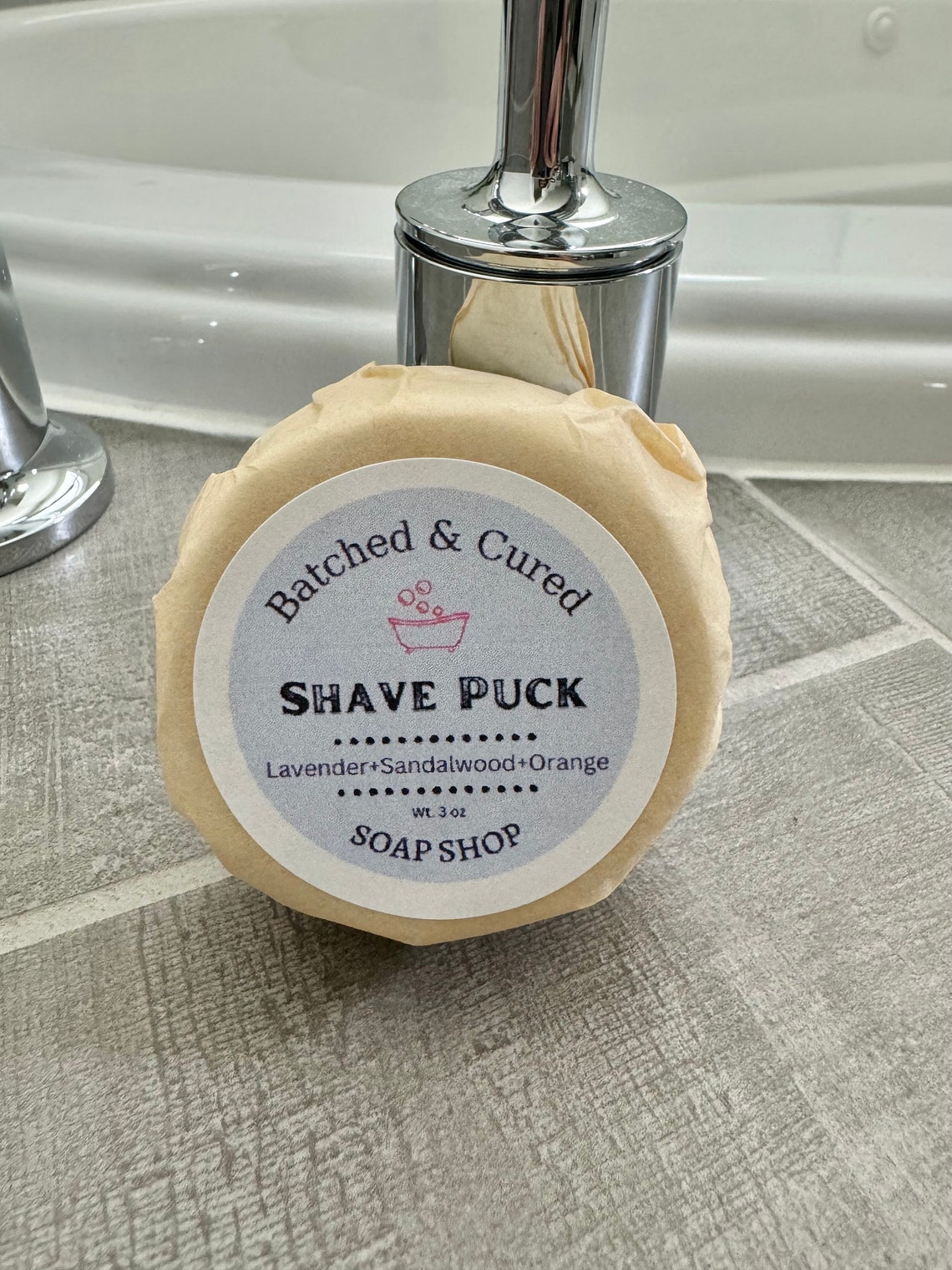 Men's Shave Puck , Cold Process Soap, Shaving Soap, Natural Soap, Soap ...