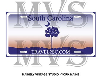 South Carolina Blank License Plate - Etsy