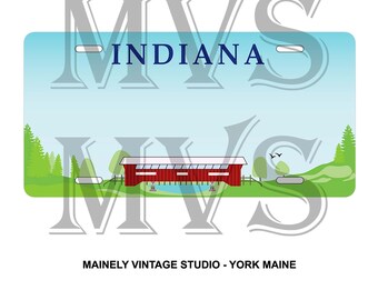Indiana Vanity Plate - Etsy