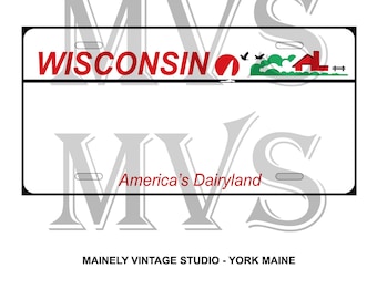 Wi License Plate - Etsy