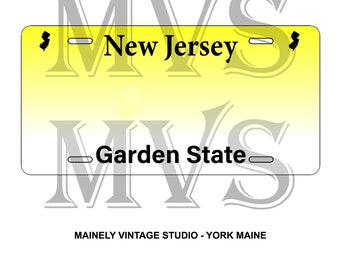 Blank Nj License Plate Template - Etsy