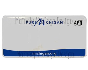 Michigan Vanity Plate - Etsy