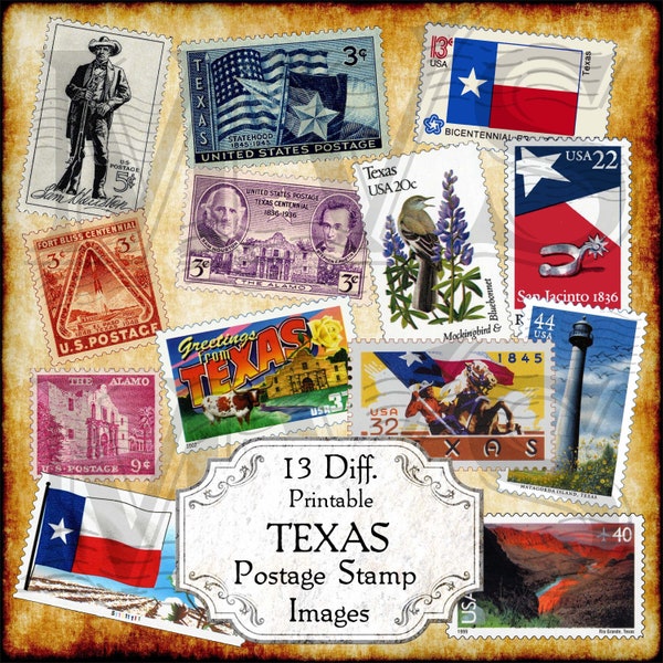 Texas Stamp - Etsy