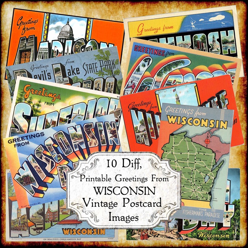 Vintage Postcards - Etsy