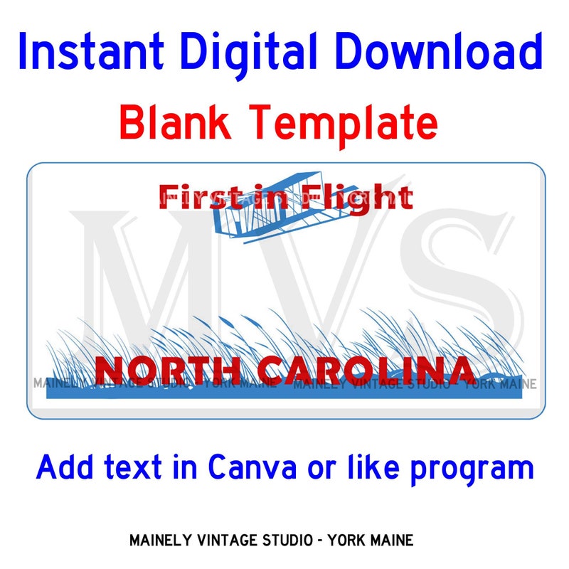 Nc Vanity License Plate - Etsy