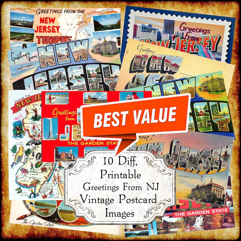 Big Letter Postcards - Etsy