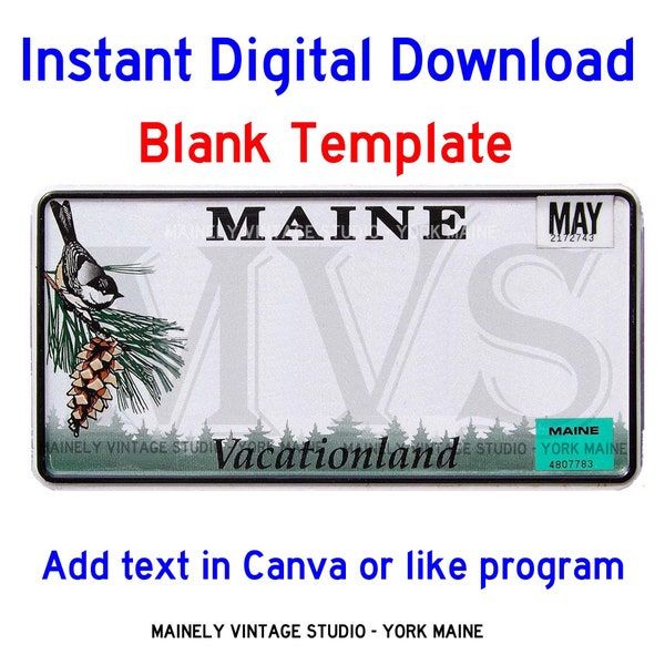 Maine License Plate Svg - Etsy