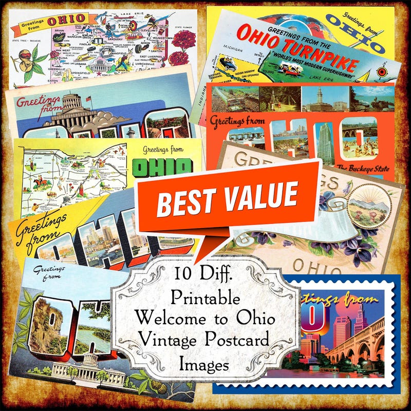 Ohio Postcards - Etsy
