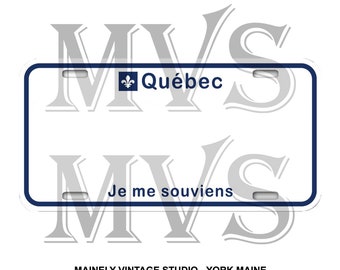 Quebec License Plate - Etsy