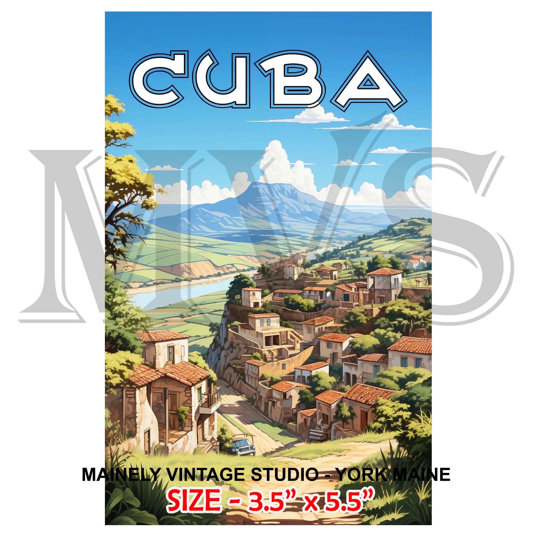 Vintage Cuba Travel Poster Set – Art Deco Postcards (digital Download ...