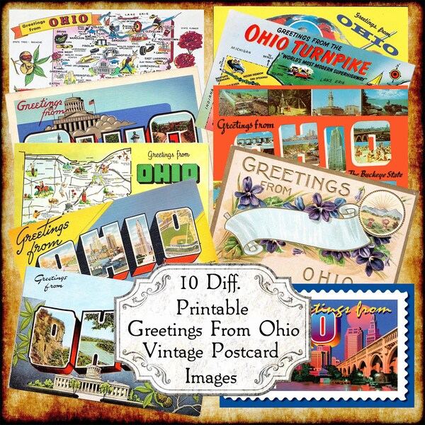 Ohio Postcards - Etsy