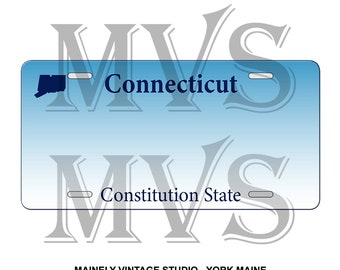 Blank Connecticut License Plate - Etsy