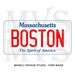 Boston MA Vanity License Plate - Entering Sign JPG Digital Printable ...