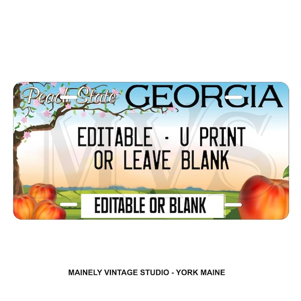 Georgia License Plates - Etsy