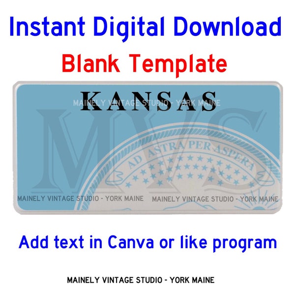Kansas License Plate - Etsy