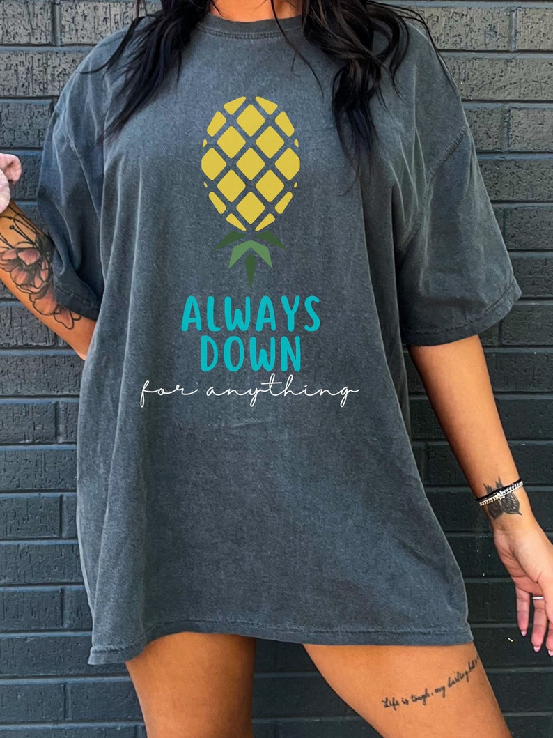 Upside Down Pineapple Shirt Oversized Pineapple Shirt Sharing Shirt