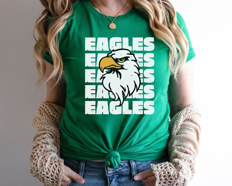 Eagle Mascot Shirt, Eagles Game Day Shirt, Eagles School Shirt - Etsy