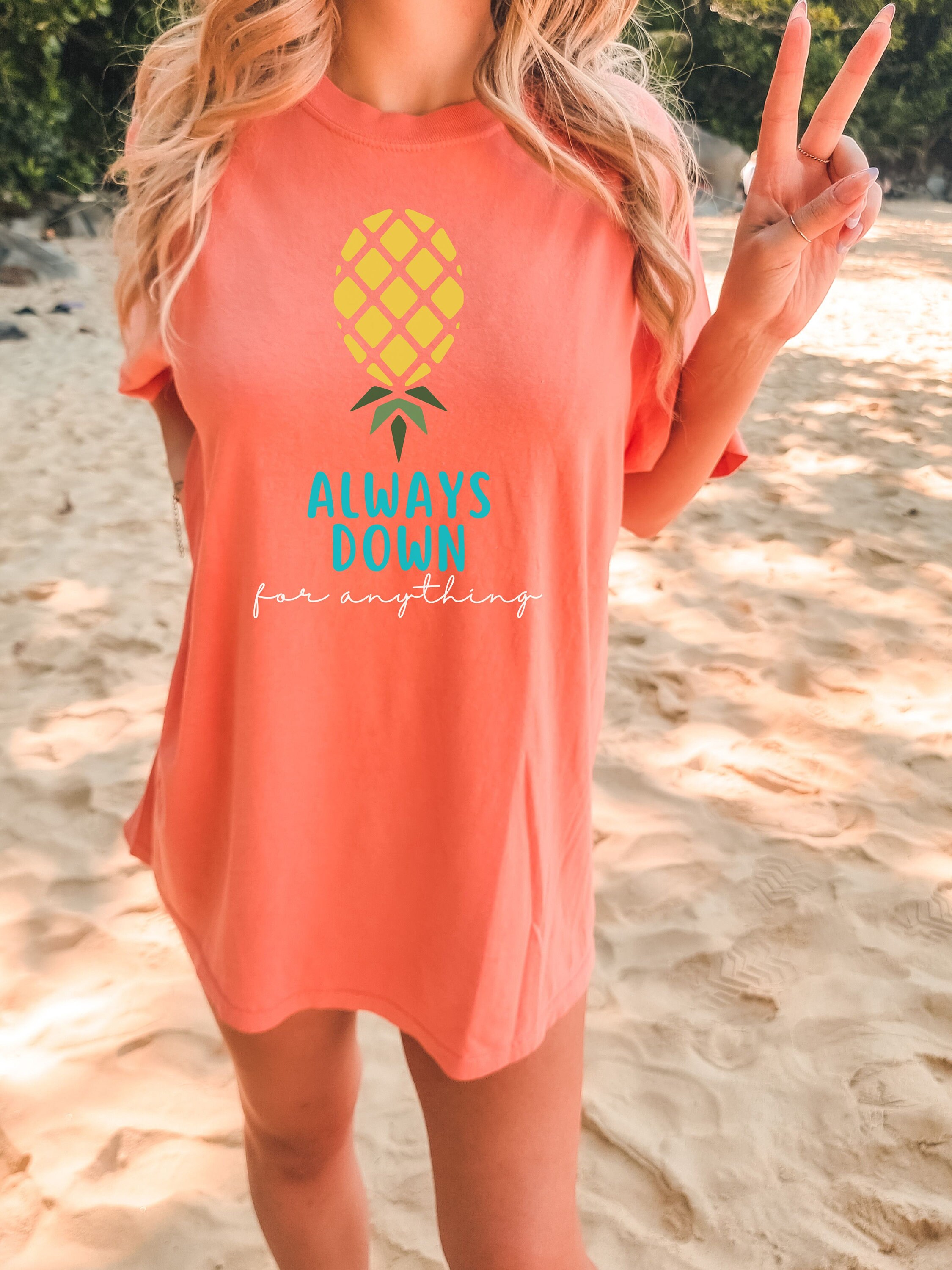 Upside Down Pineapple Shirt Oversized Pineapple Shirt Sharing Shirt