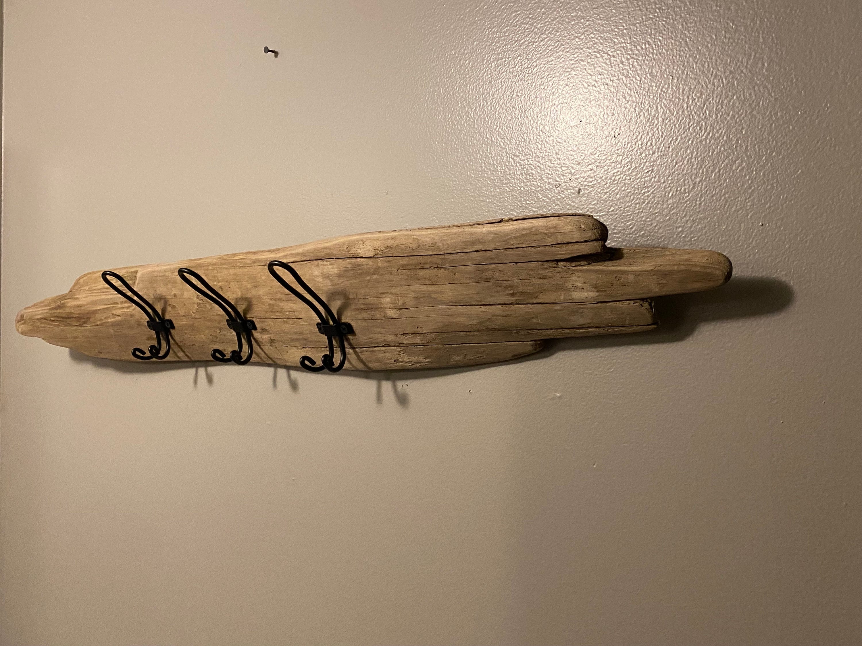 Driftwood Coat Rack, Driftwood Hat Rack, Coat and Hat Hanger, Driftwood ...