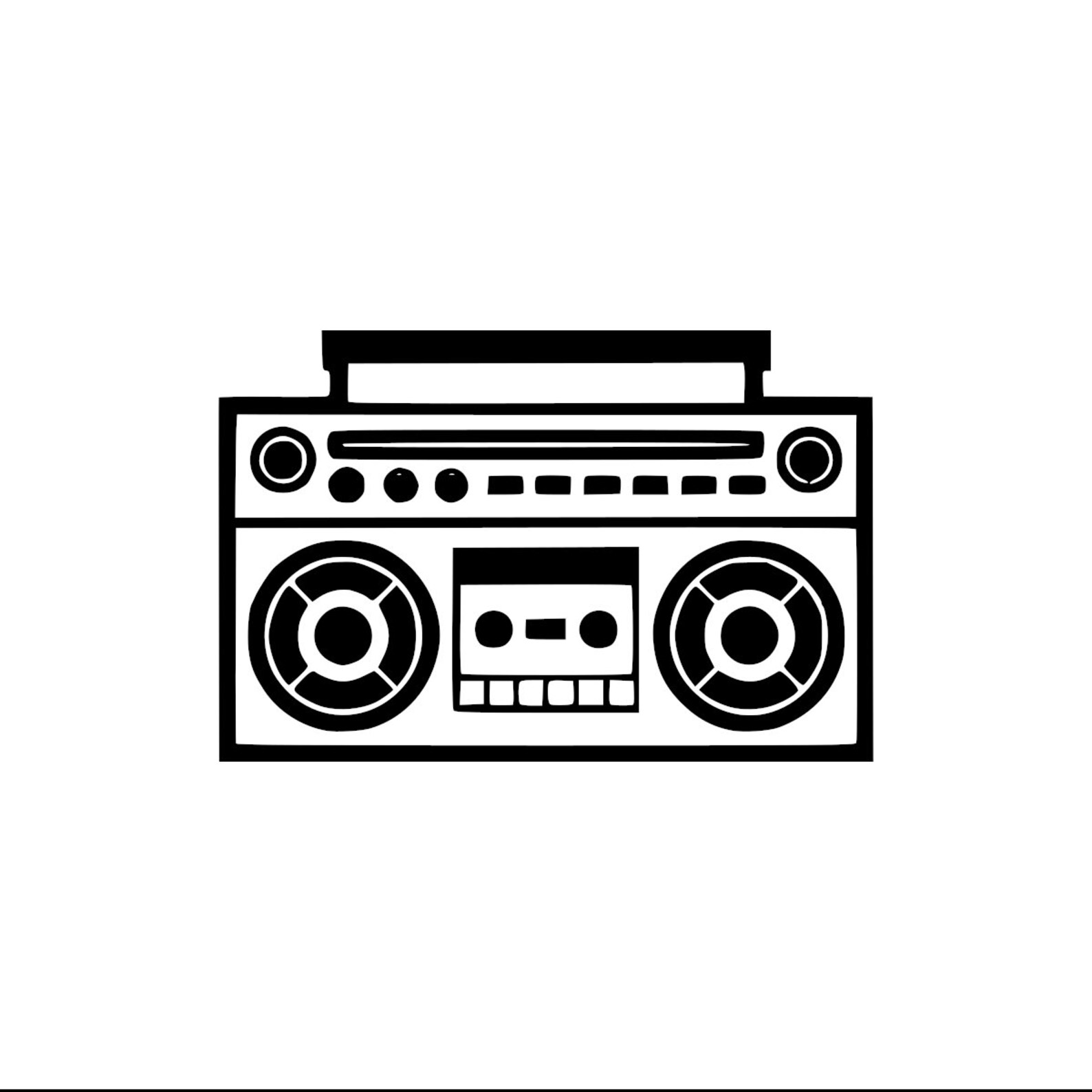 BOOM BOX SVG File Only - Etsy