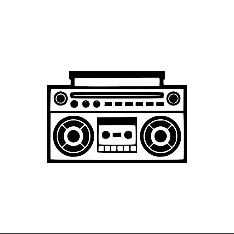 BOOM BOX SVG File Only - Etsy