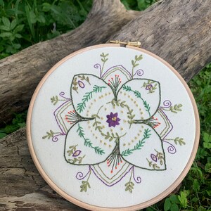 Mandala Embroidery Pattern and Guide, Digital Download - Etsy