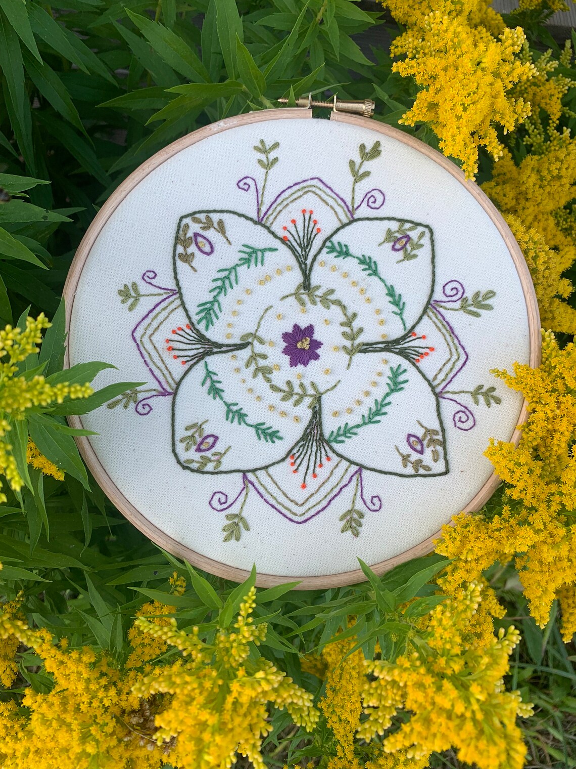 Mandala Embroidery Pattern and Guide Beginner Embroidery PDF - Etsy
