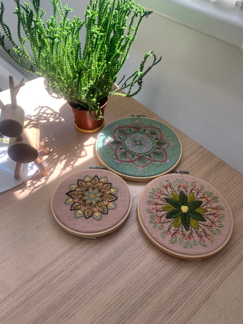 Mandala Embroidery Pattern and Guide, Digital Download - Etsy