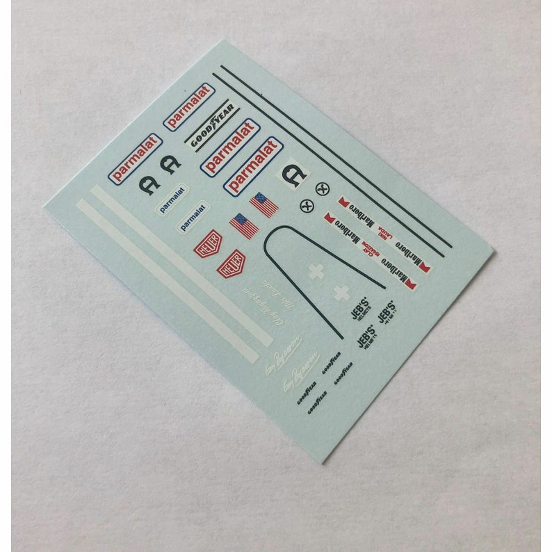 1:18 Decals Decals Scale 1/18 CLAY REGAZZONI FERRARI F1 Driver - Etsy