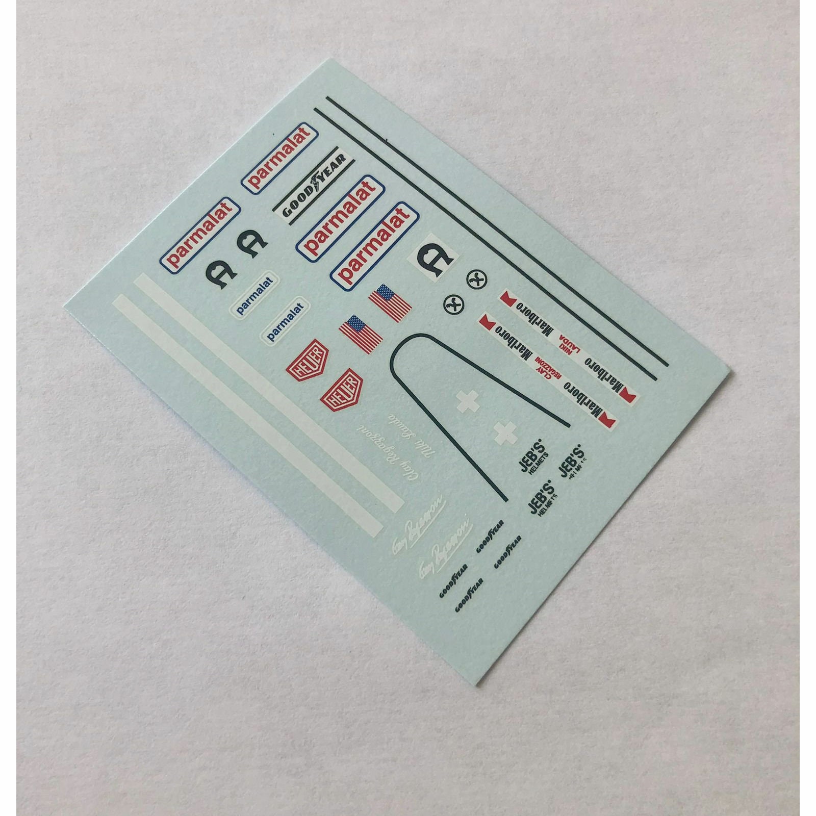 1:18 Decals Decals Scale 1/18 CLAY REGAZZONI FERRARI F1 Driver - Etsy