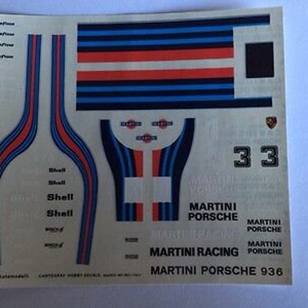Porsche Model Car Decals - Etsy