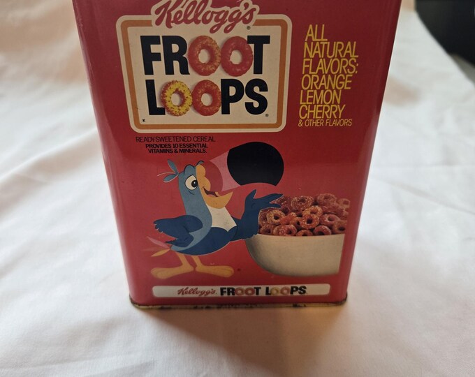 Vintage Kellogg's Froot Loops Tin Retro Cereal Nostalgia - Etsy