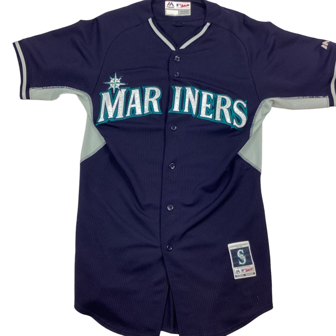Vintage Seattle Mariners Majestic MLB Button Front Fan Jersey. Cool ...