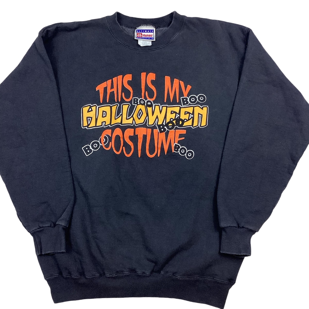 Vintage Halloween 90s Crewneck Sweatshirt. Large Front Graphic. High ...