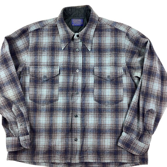 Vintage Pendleton wool plaid flannel. Made in the USA… - Gem
