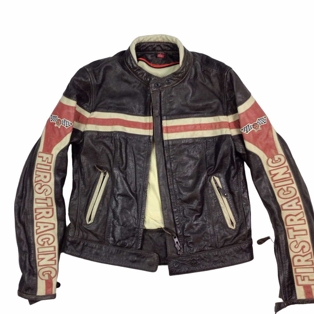 Vintage First Gear Hein Gericke Leather Motorcycle Jacket. - Etsy