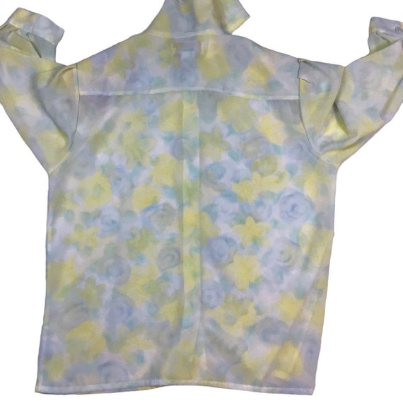 Vintage 1970s/80s Josephine sheer polyester button fr… - Gem