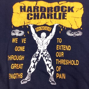 Vintage Military Hardrock Charlie Army Ranger Crewneck Sweatshirt. Very ...