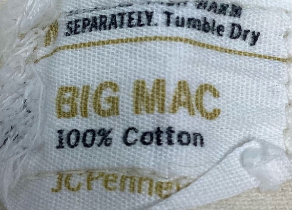 Vintage 70s Big Mac bib overalls. Made in USA. 100% c… - Gem