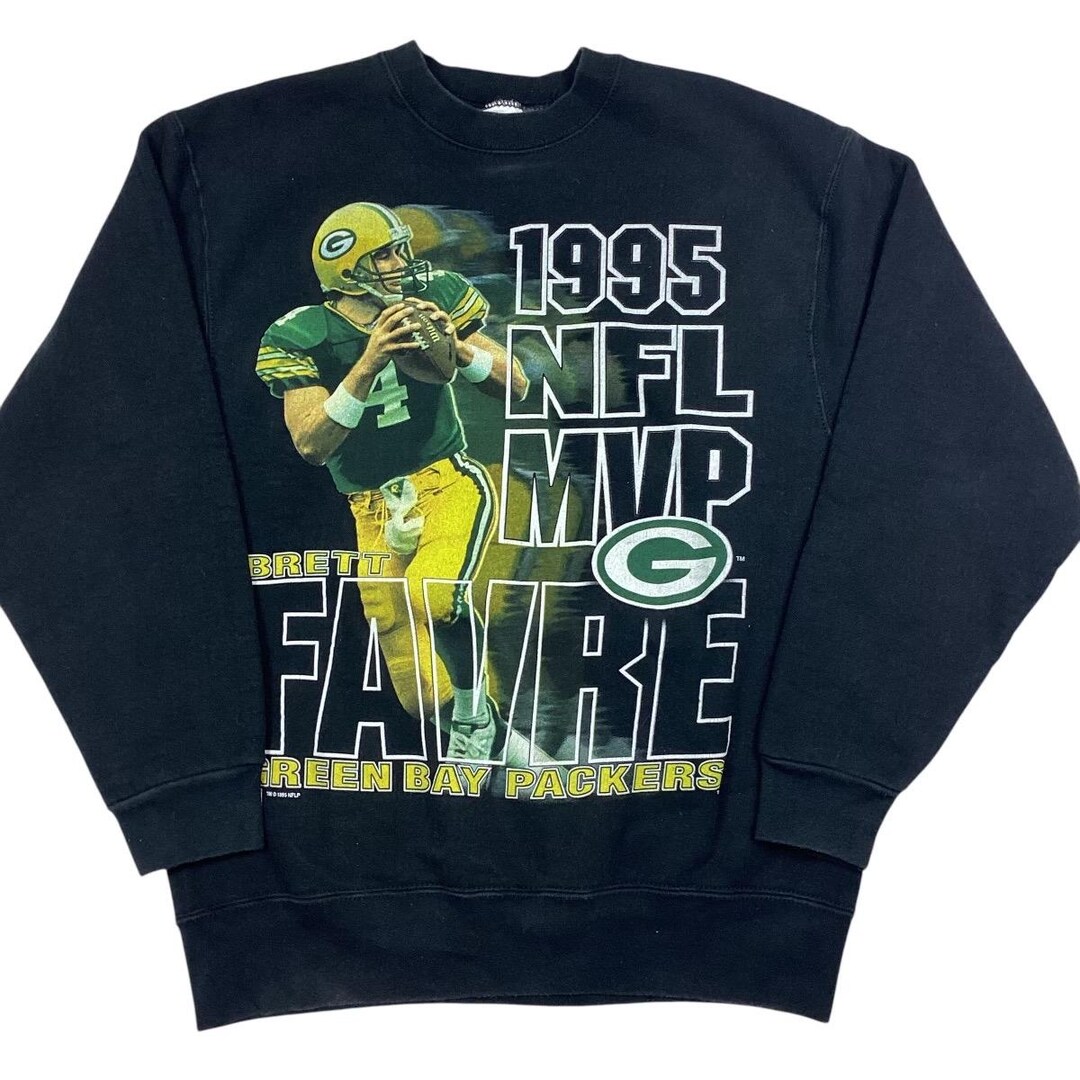 Vintage Green Bay Packers 1995 Brett Favre MVP NFL Crewneck Sweatshirt ...