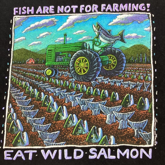 Vintage Ray Troll 2003 fish are not for farming T-shi… - Gem